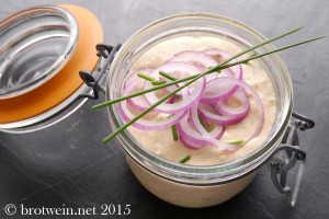 Gerupfter - Fränkischer angemachter Camembert - Brotwein