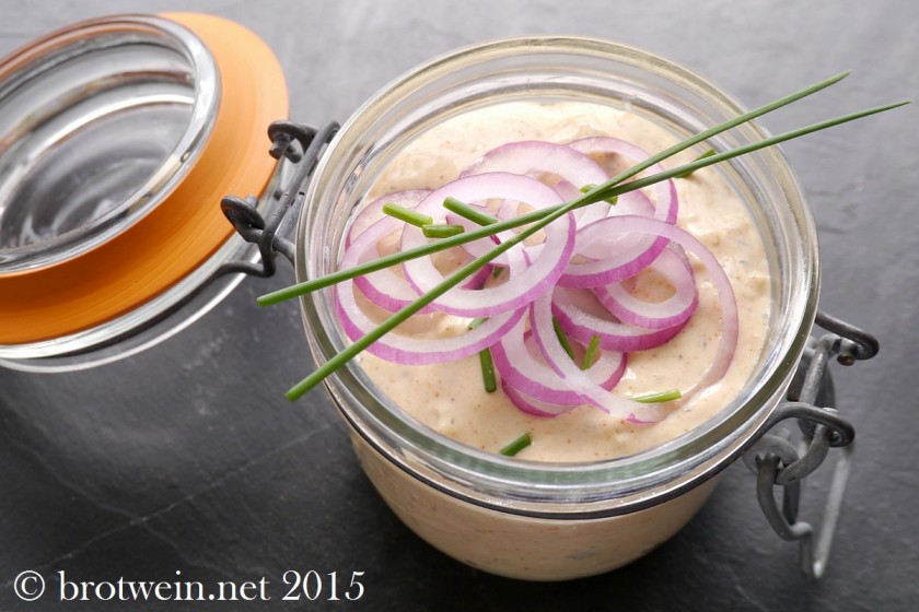 Gerupfter - Fränkischer angemachter Camembert - Brotwein